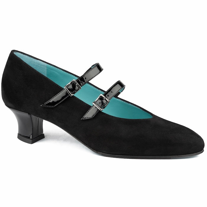 Rosette - Black Suede – E.G.Geller